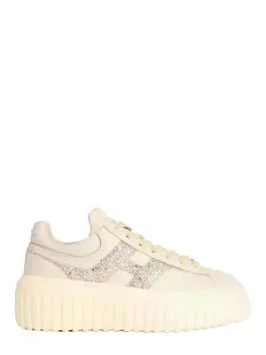 Hogan H Stripes Glitter Sneakers - Neutrals