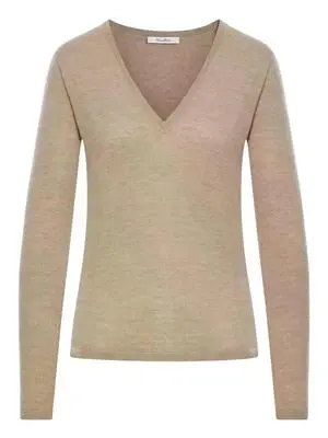 Max Mara V-neck Top - Neutrals