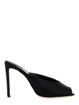 JIMMY CHOO Brigitte Heeled Mules - Black