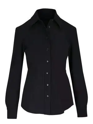 Akris Buttoned Collared Shirt - Black