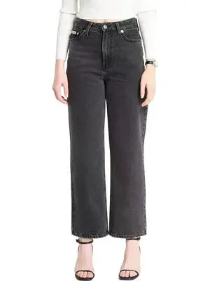 Calvin Klein Barrel Belt-loops Jeans - Black