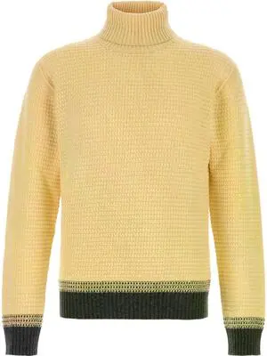 Zegna Roll-neck Cashmere Sweater - Yellow