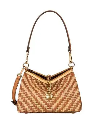 Etro Vela Woven Shoulder Bag - Brown