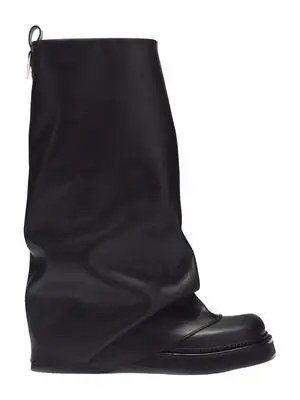 Attico Robin Combat Boots - Black