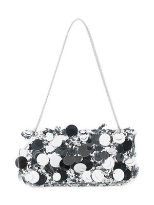 Rabanne Sequined Shoulder Bag Argento