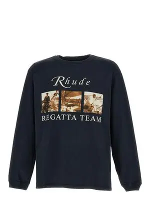 Rhude Regatta' Long Sleeve T-shirt - Black