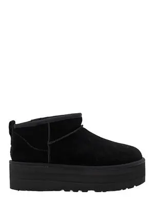 UGG Classic Ultra Mini Platform Ankle Boots - Black
