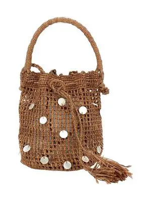 Alanui Raffia Bucket Bag - Brown