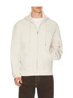Calvin Klein Fleece Full Zip Hoodie - Grey