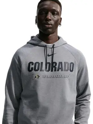 Nike Colorado Buffaloes Ncaa Basketball Coaches' Pullover Hoodie - Grey