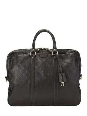 Gucci Guccissima Briefcase - Brown