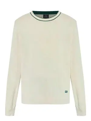 Paul Smith Ribbed-knit Crew-neck Sweater - Neutrals