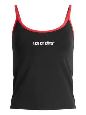 ICECREAM Soft Serve Contrast Vest Top - Black