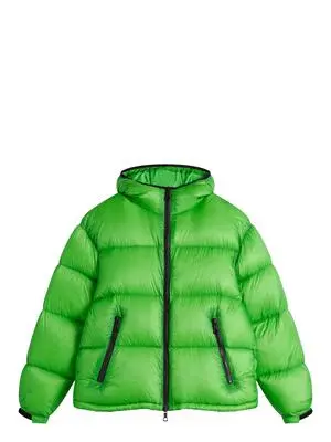 MKI MIYUKI ZOKU Translucent Hooded Bubble Jacket - Emerald
