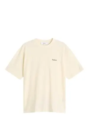 PALMES Logo Stitch T-shirt - Off-white