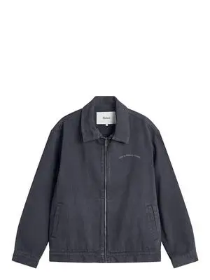 PALMES Lake Zip Shirt Jacket - Charcoal