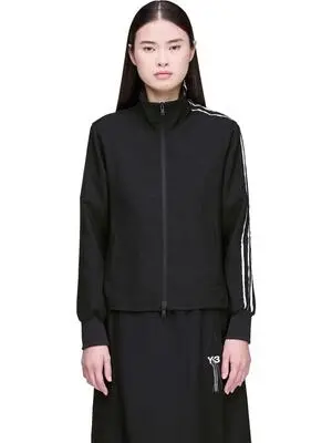 Adidas Y-3 Sport Uniform Raw Cut 3-stripes Track Top - Black