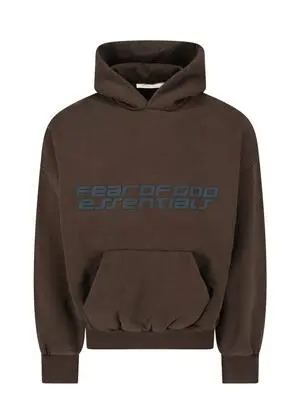 Fear Of God 90s' Cotton Hoodie - Brown