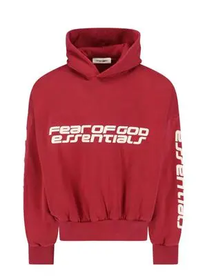Fear Of God 90s' Cotton Hoodie - Red