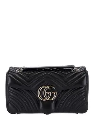 Gucci Gg Marmont Medium Shoulder Bag - Black
