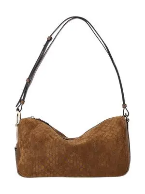 Gucci Medium Shoulder Bag With Horsebit Detail - Brown
