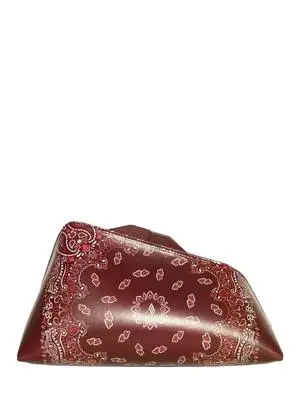 Attico Small Paisley-print Clutch - Red