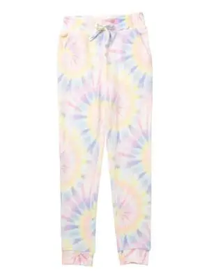 LOVE, FIRE Tie Dye Jogger - Coral Swirl Tie Dye