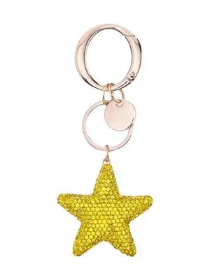 Nina Crystal Embellished Star Bag Charm Yellow