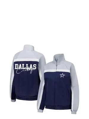 G-III 4HER BY CARL BANKS Dallas Cowboys Post Game Full-zip Track Jacket - Navy