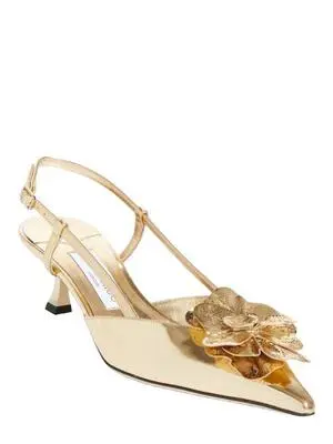 JIMMY CHOO Mimmi Slingback Pumps - Gold/gold