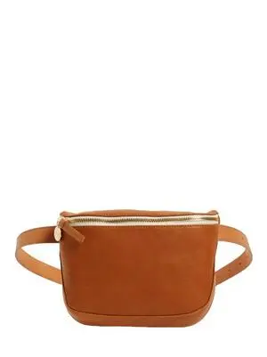 Clare V. Leather Fanny Pack - Tan Neptune