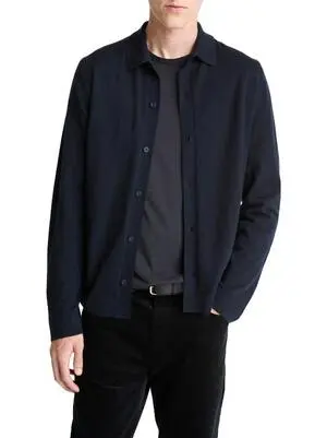Vince Merino Wool And Cashmere Cardigan - Coastal