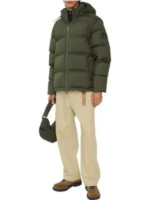 Burberry Detachable Sleeve Puffer Jacket - Shale Green