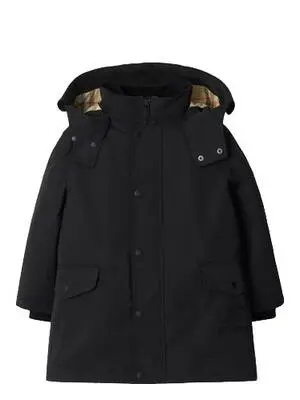 Burberry Detachable Warmer Nylon Parka - Black