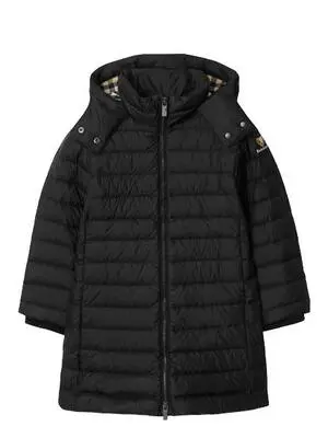 Burberry Hooded Puffer Coat - Black