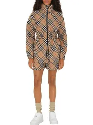 Burberry Check Twill Jacket - Sand