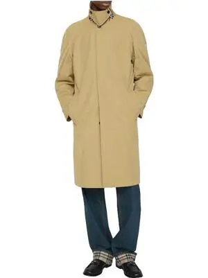 Burberry Long Cotton Car Coat - Hamper Beige