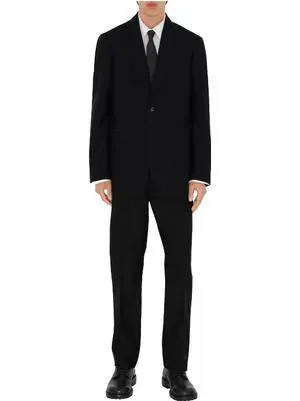 Burberry Wool Tailored Jacket - Black