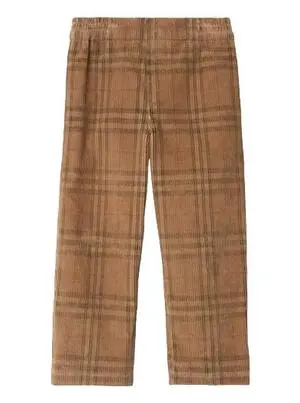 Burberry Check Corduroy Trousers - Archive Beige