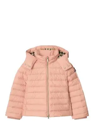Burberry Hooded Puffer Jacket - Slipper Pink