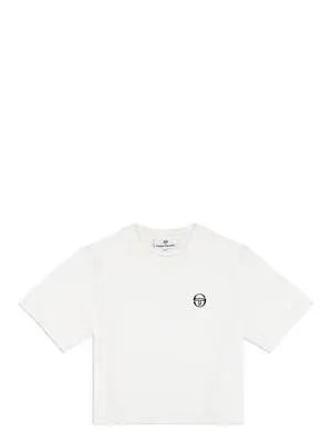 SERGIO TACCHINI Adele Velour T-Shirt Gardenia