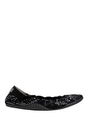 P448 Stella Paillettes Ballet Flat - Black/silver