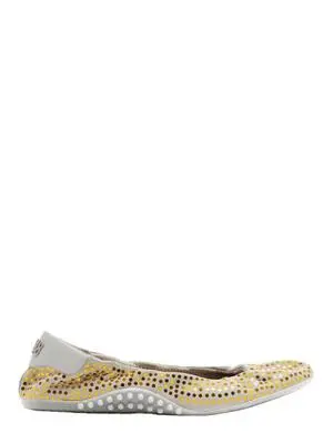 P448 Stella Paillettes Ballet Flat - Gold/white