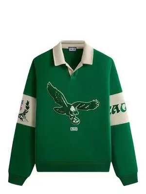 Kith 47 For The Nfl: Eagles Nelson Collared Pullover - Green