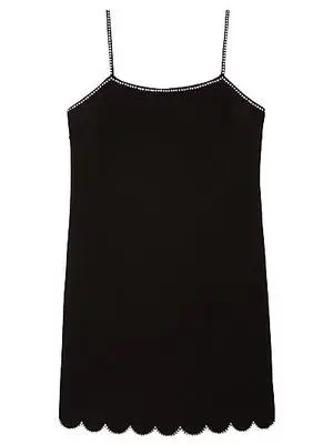 The Kooples Woven Mini Dress With Jewel Embellishments - Black