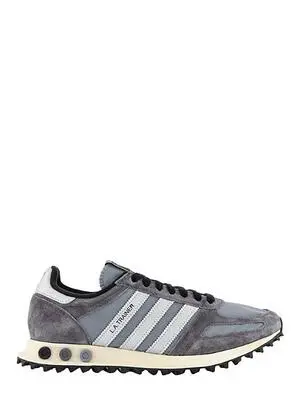Adidas La Trainer Og Mesh And Suede Trainers - Silver