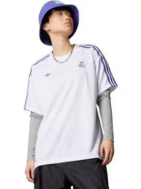 Adidas Real Madrid Terrace Icons Jersey - White