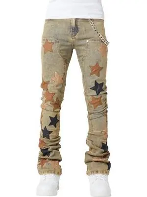 GUAPI Vintage Stars Denim V2 Jeans - Brown Wash