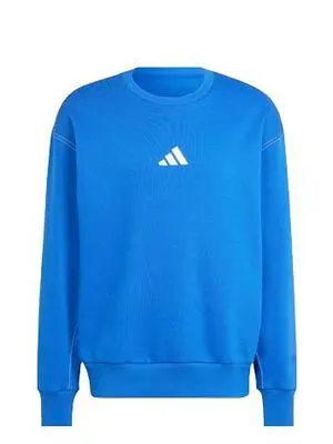 Adidas All Szn Fleece Graphic Sweatshirt - Royal Blue Off White