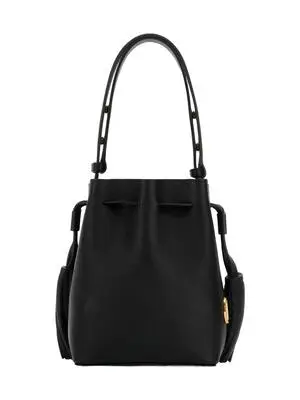 Valentino Garavani Small Leather Bucket Bag - Black